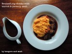 Braised pig cheeks with carrot and parsnip mash – Bangers & Mash